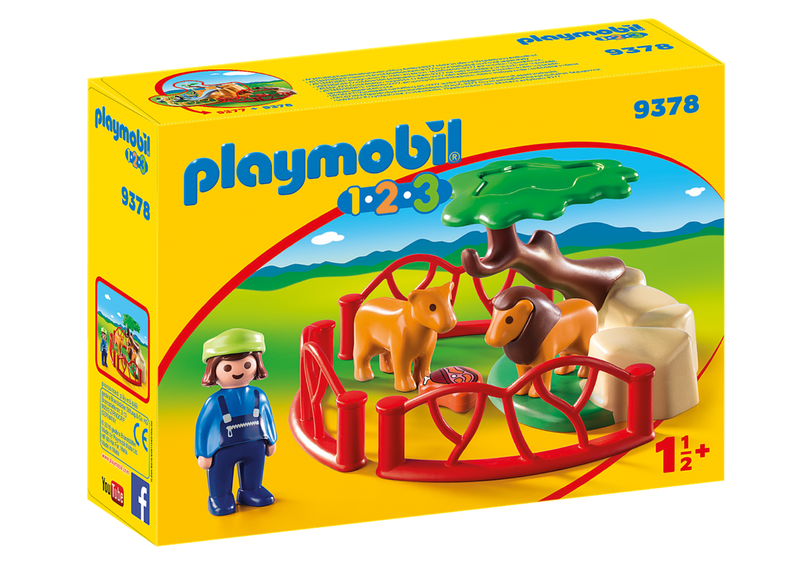 Playmobil 9378 1.2.3 Lion Enclosure 123 คอกสิงโต – Playstorethailand
