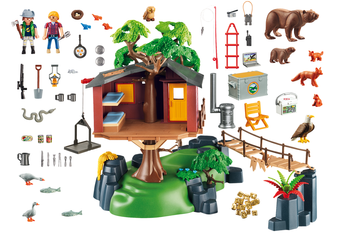 Playmobil 5557 Wildlife Adventure Tree House ไวล์ดไลฟ์ ผจญภัยบ้านต้นไม้ ...